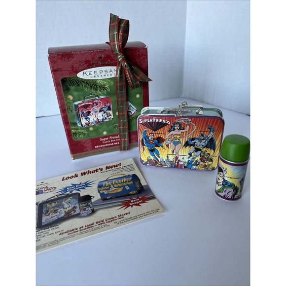 Hallmark | Holiday | 200 Hallmark Ornament Super Friends Metal Lunch ...